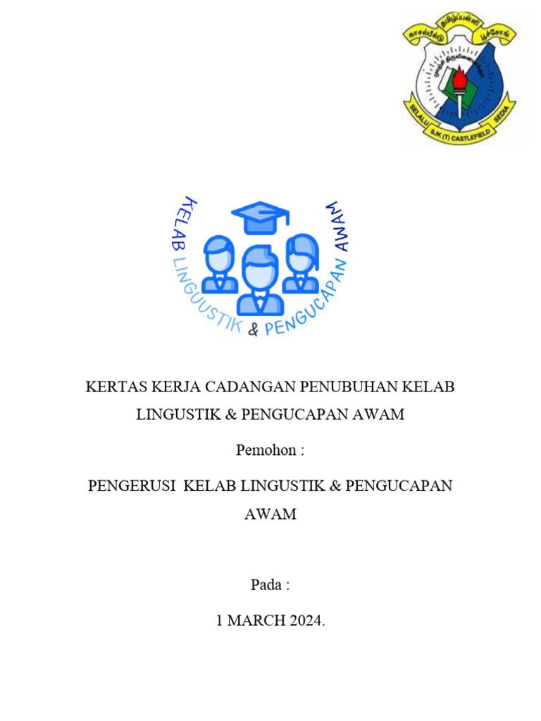 Cadangan Penubuhan Kelab Linguistik | PDF | Karier & Perkembangan ...