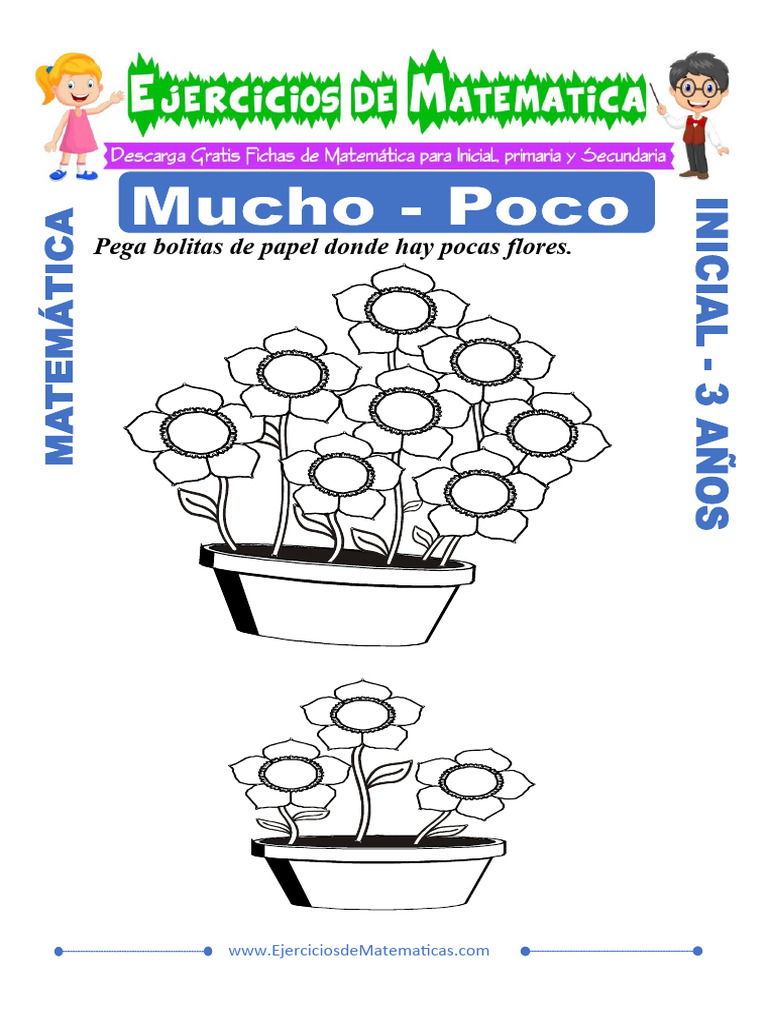 Ejercicios-de-Mucho-y-Poco-para-Inicial | PDF