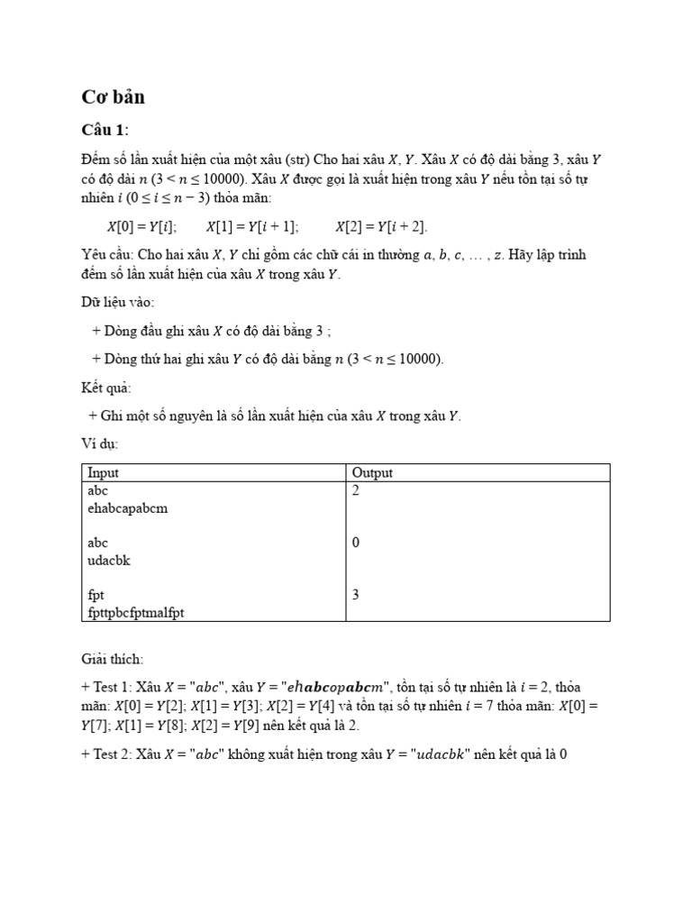 Cơ bản | PDF