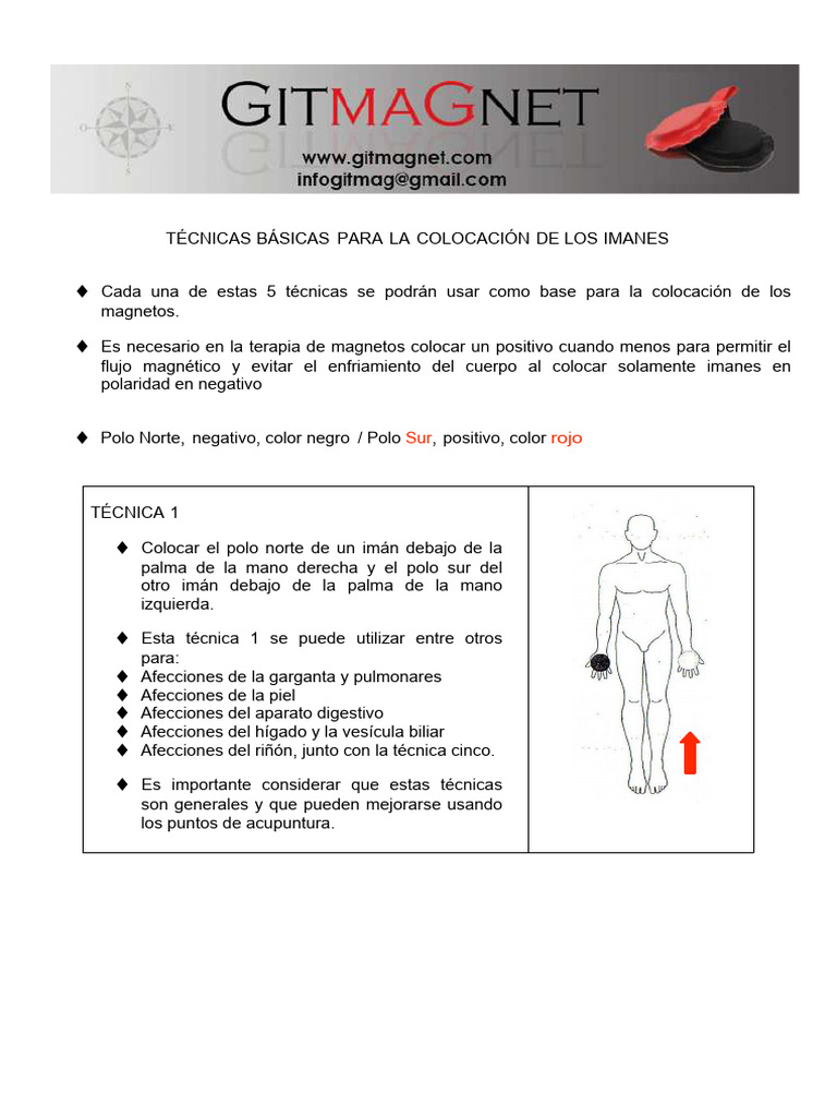 Técnicas para Colocar Imanes en el Cuerpo | PDF | Imán | Causas de la ...
