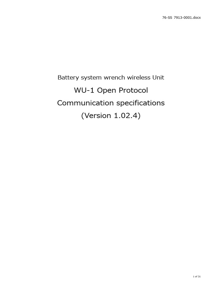 Open Protocol Specification4 | PDF | Transmission Control Protocol ...