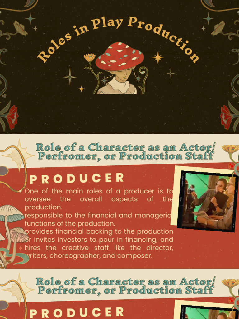 Roles in Play Production | PDF