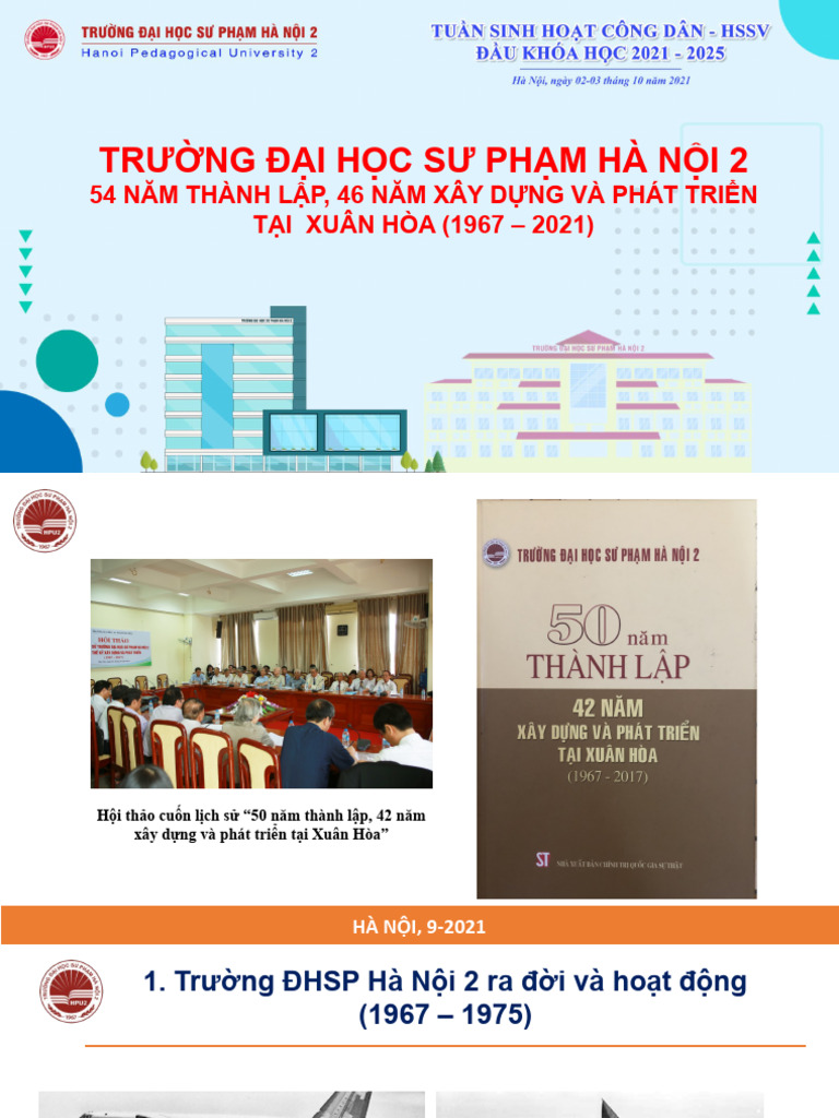 Bai 1 - Gioi Thieu Lich Su Truong DHSP HN2 | PDF
