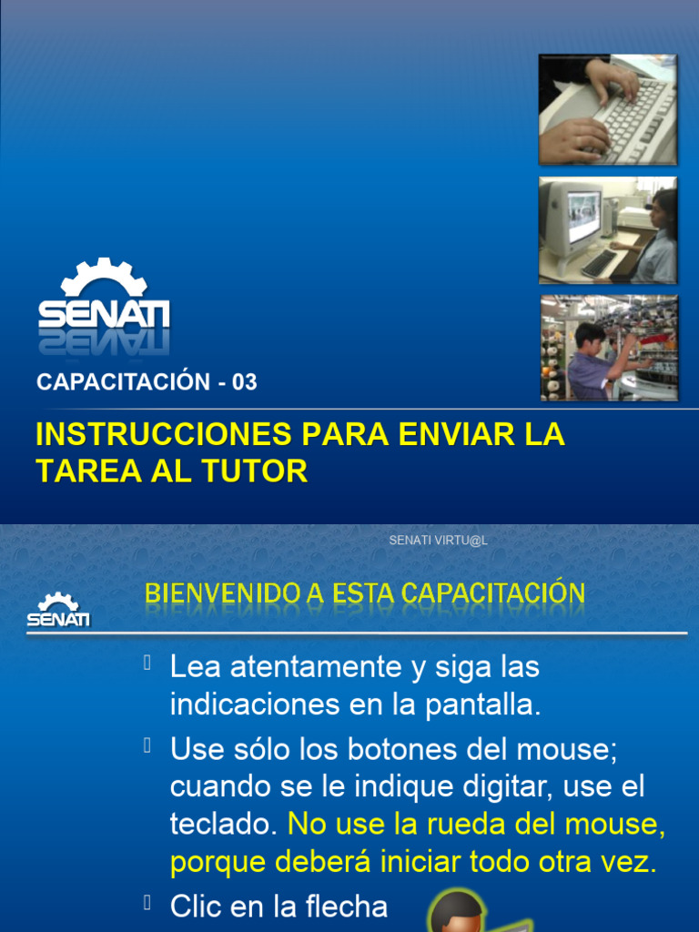 Instrucciones para Enviar Tareas en SENATI | PDF | Ciencias sociales