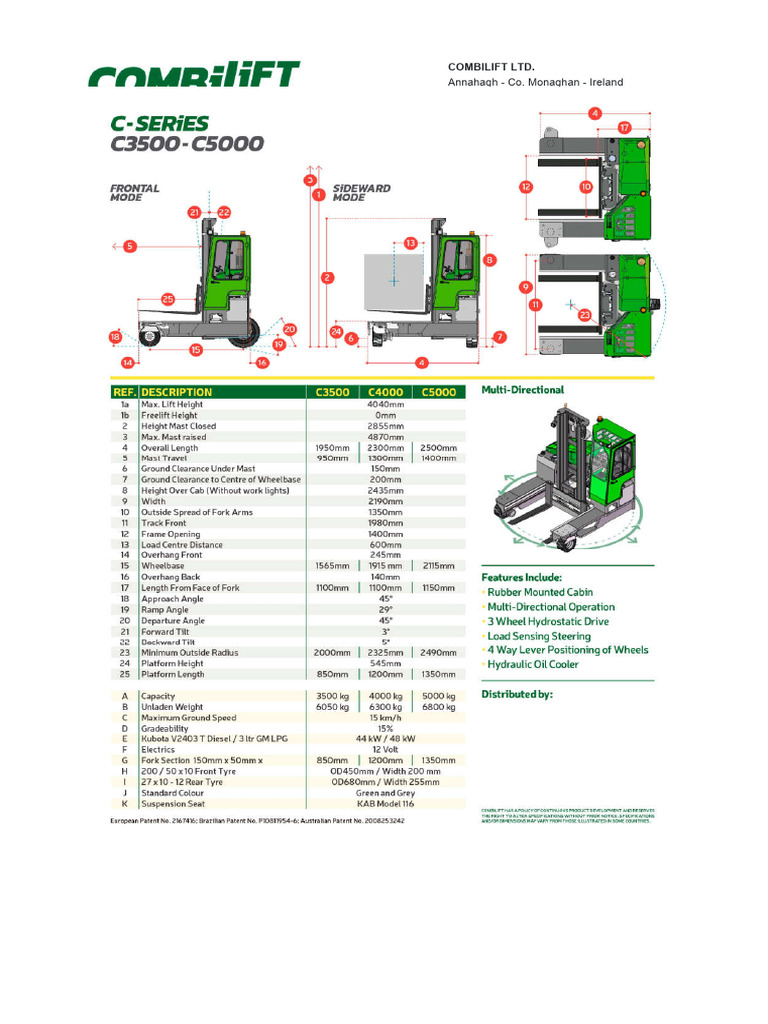 Combilift Quotation for Hitachi Energy | PDF
