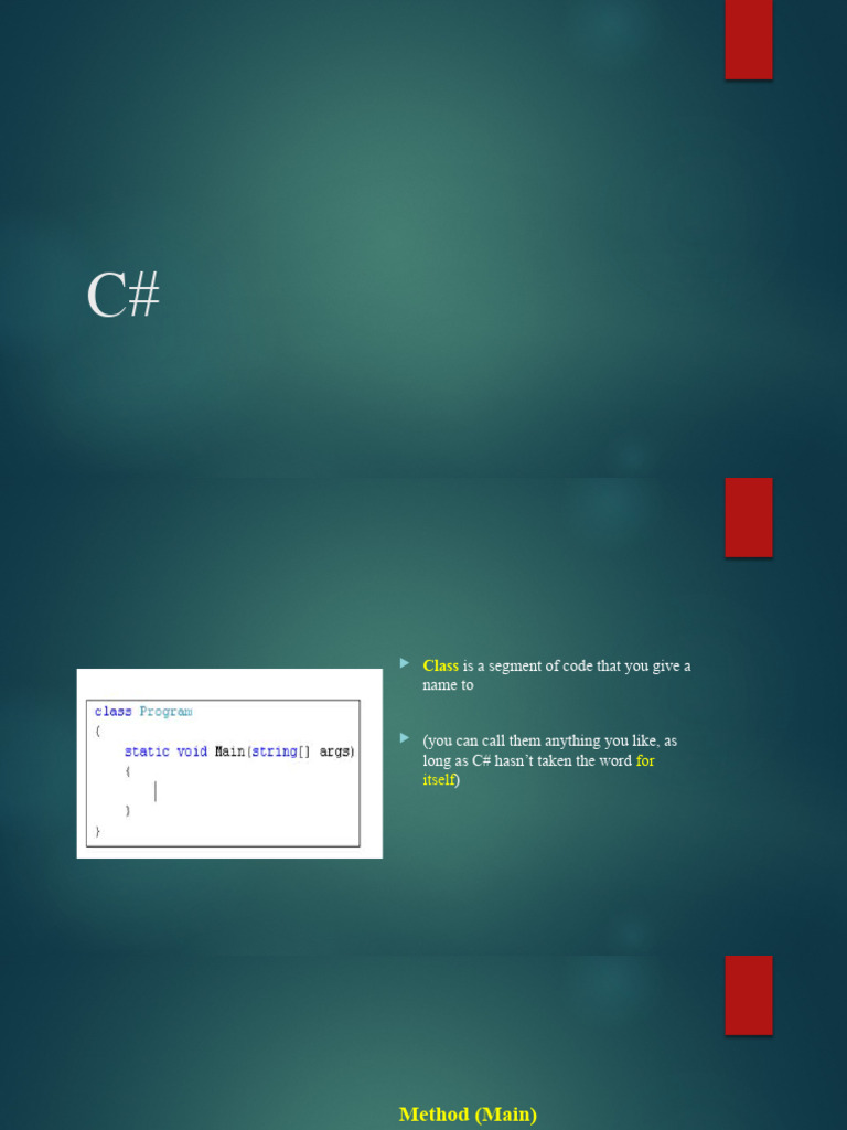 L1 Csharp Pdf C Sharp Programming Language Reserved Word