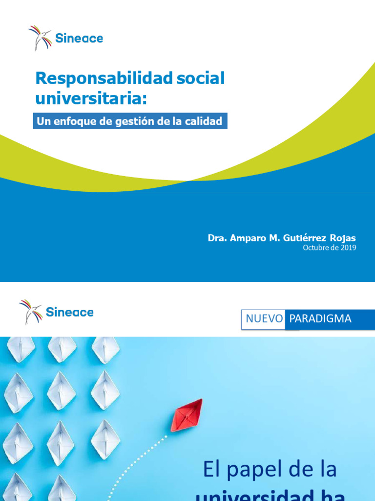 RSU: Un Nuevo Paradigma Universitario | PDF | Crecimiento personal y profesional