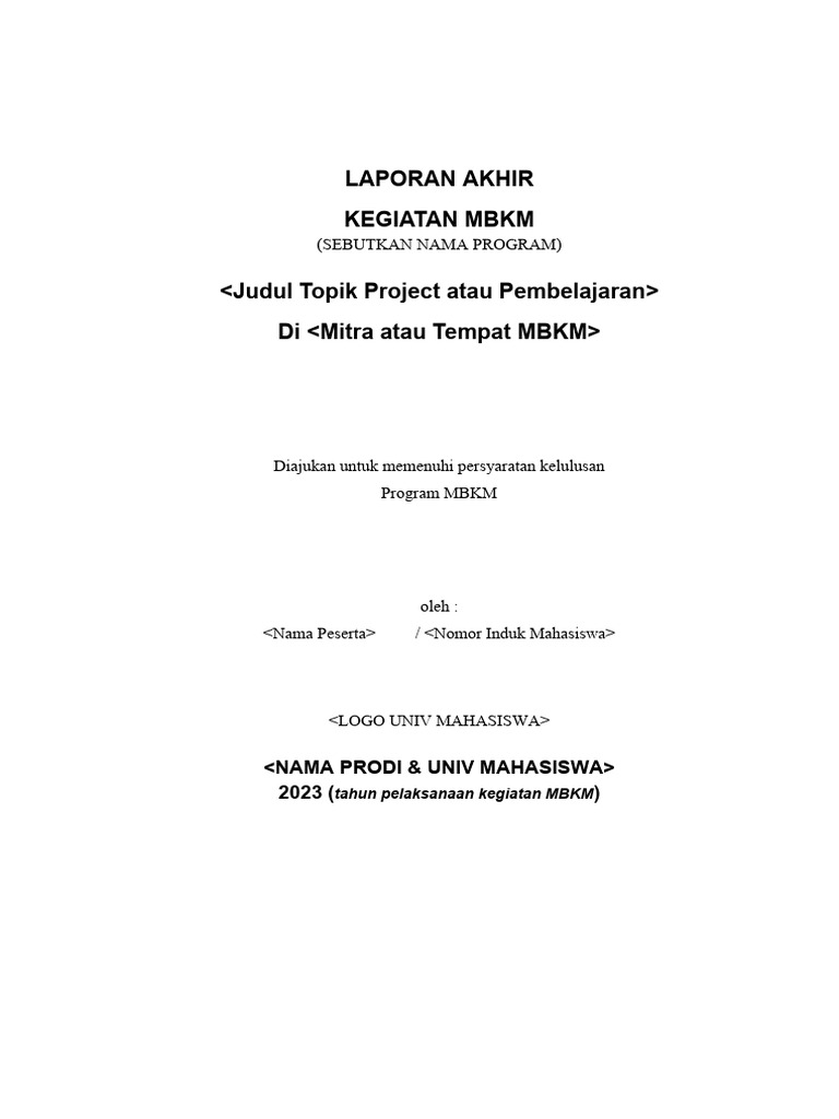 Template Laporan Akhir Magang Studi Independed Nama NIM Judul Kegiatan ... Template Laporan Akhir Magang Studi Independed Nama NIM Judul Kegiatan ...
