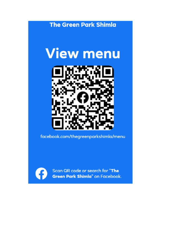 Menu QR Code | PDF