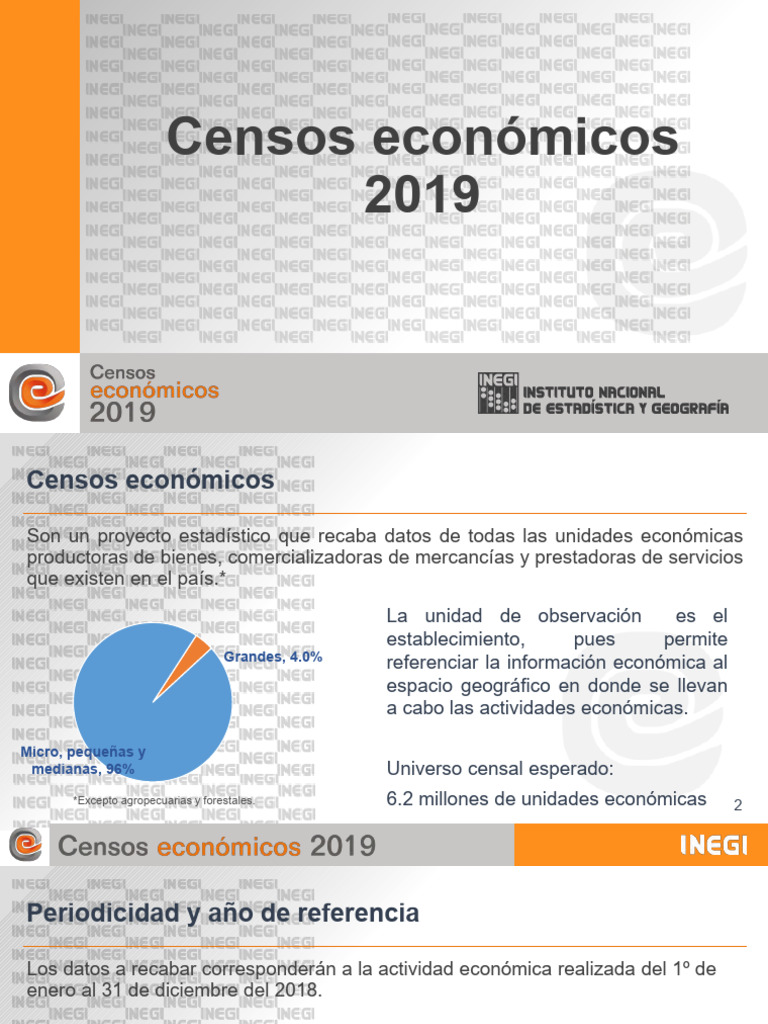 Censos Economicos 2019 | Descargar gratis PDF | Censo | Internet