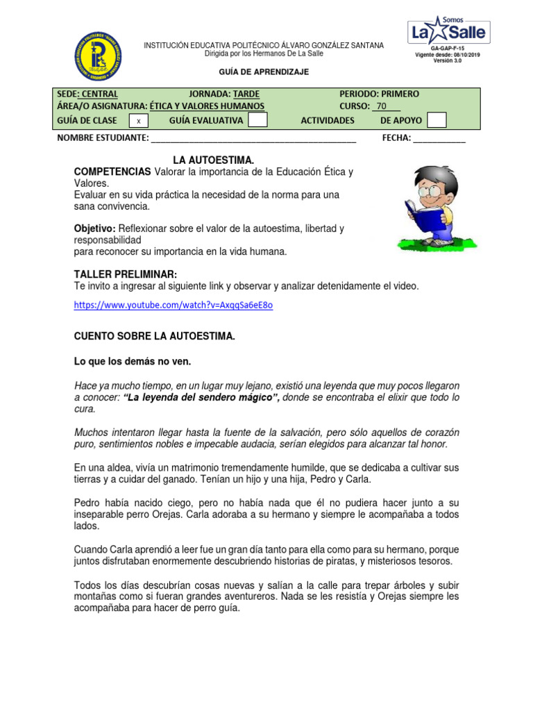 Taller De Autoestima Pdf Autoestima