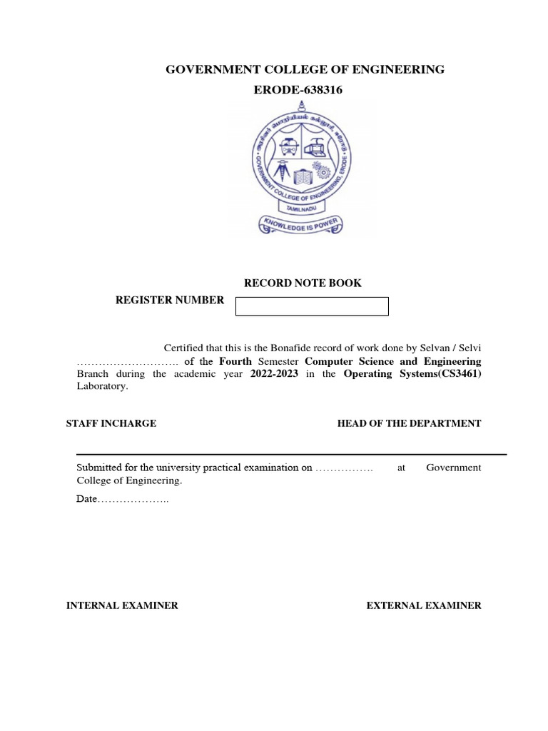 Os Record Spiral | PDF | Booting | Operating System