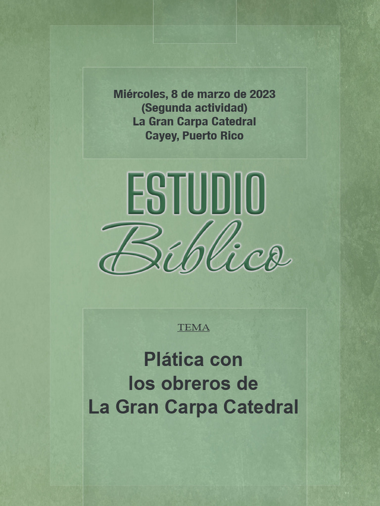 2023 03 08 2 JBP Platica - Con - Los - Obreros - de - LGCC Sencillo | PDF | Dios | María, madre ...