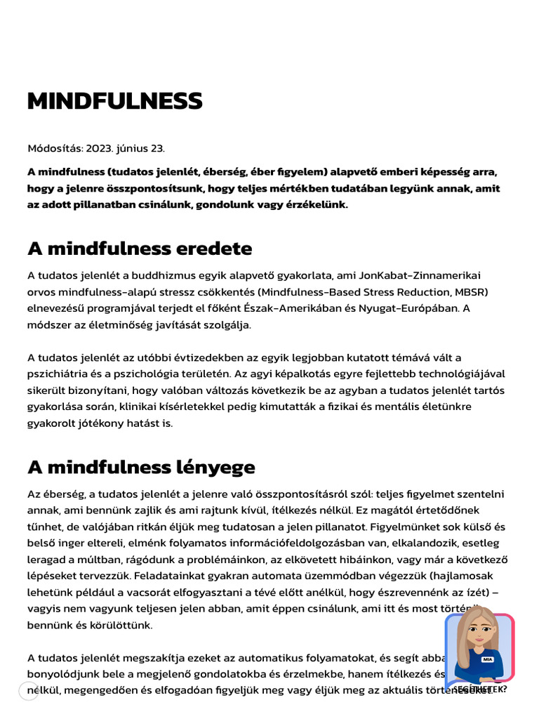 Mindfulness | PDF