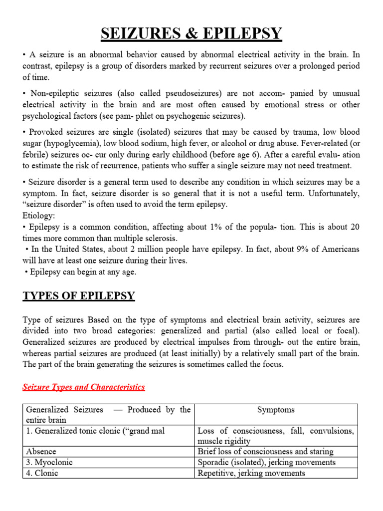 SEIZURES | PDF | Epilepsy | Electroencephalography