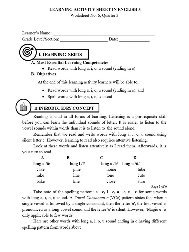 Eng.3 Q3 Las 6 | PDF | Human Voice | Languages