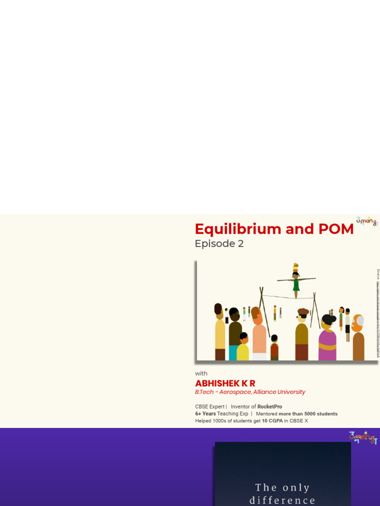 ICSE+10+Umang +force2 +Equillibrium+and+POM | PDF | Force | Weight