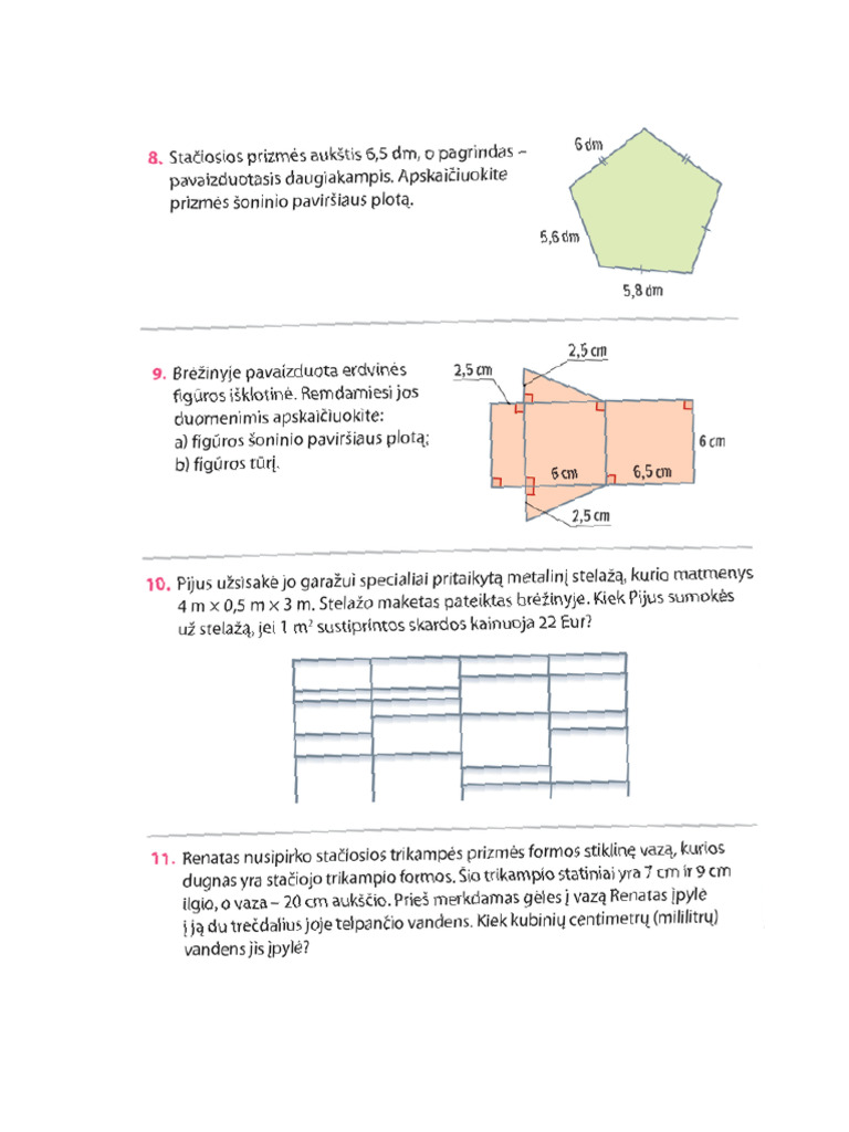 Staciosios Prizmes - Uzdaviniai | PDF