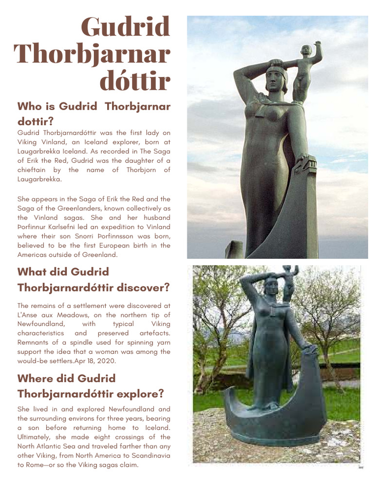 Gudrid: First Woman in Viking Vinland | PDF