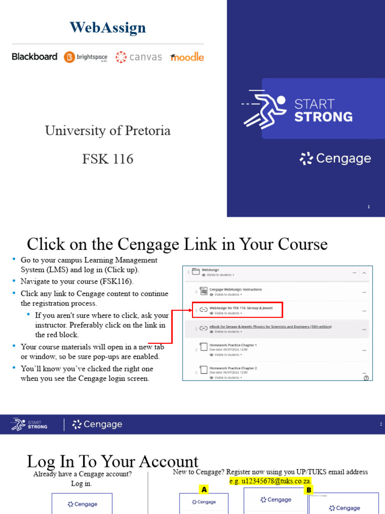 Cengage - Front of Class Presentation FSK116 | PDF | Login | Google Play
