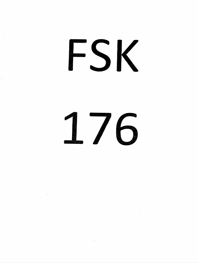 FSK 176 - Summary Notes | PDF