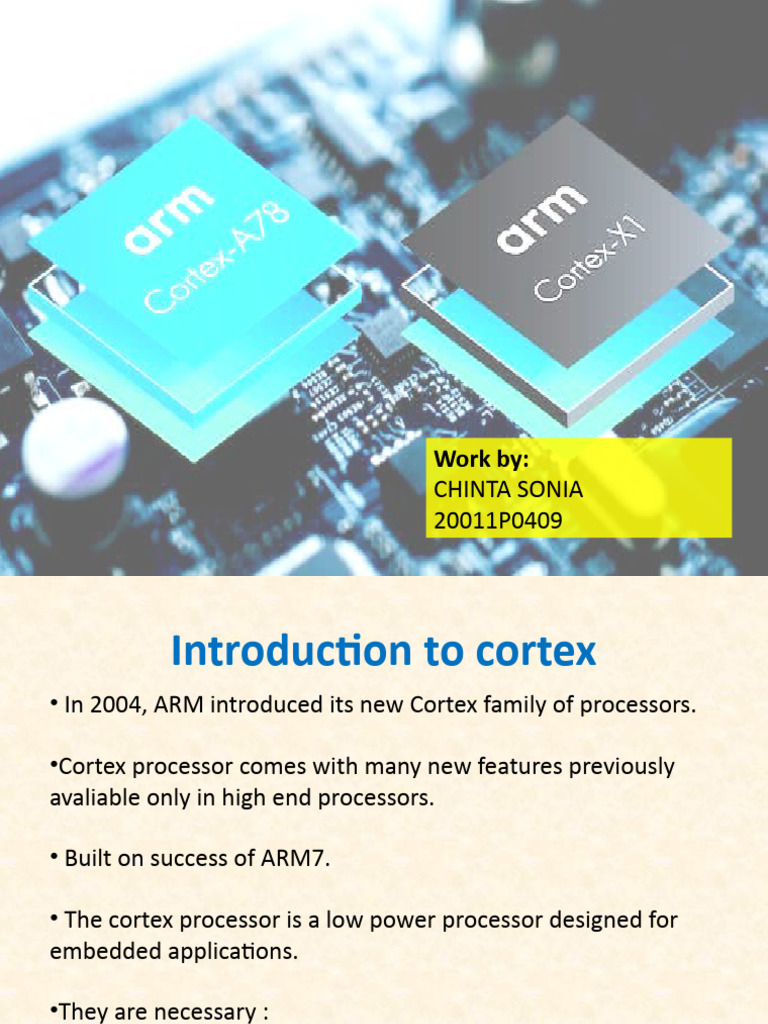Cortex | PDF | Microprocessor | Central Processing Unit