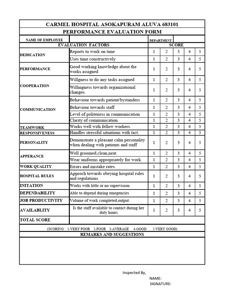 Performance Evaluation Front Page | Download Free PDF | Performance ...
