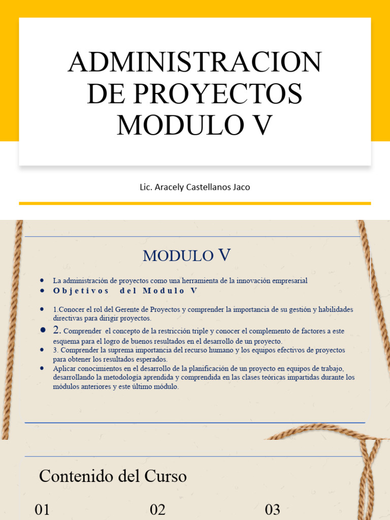 Presentación Modulo V G-02-V | PDF