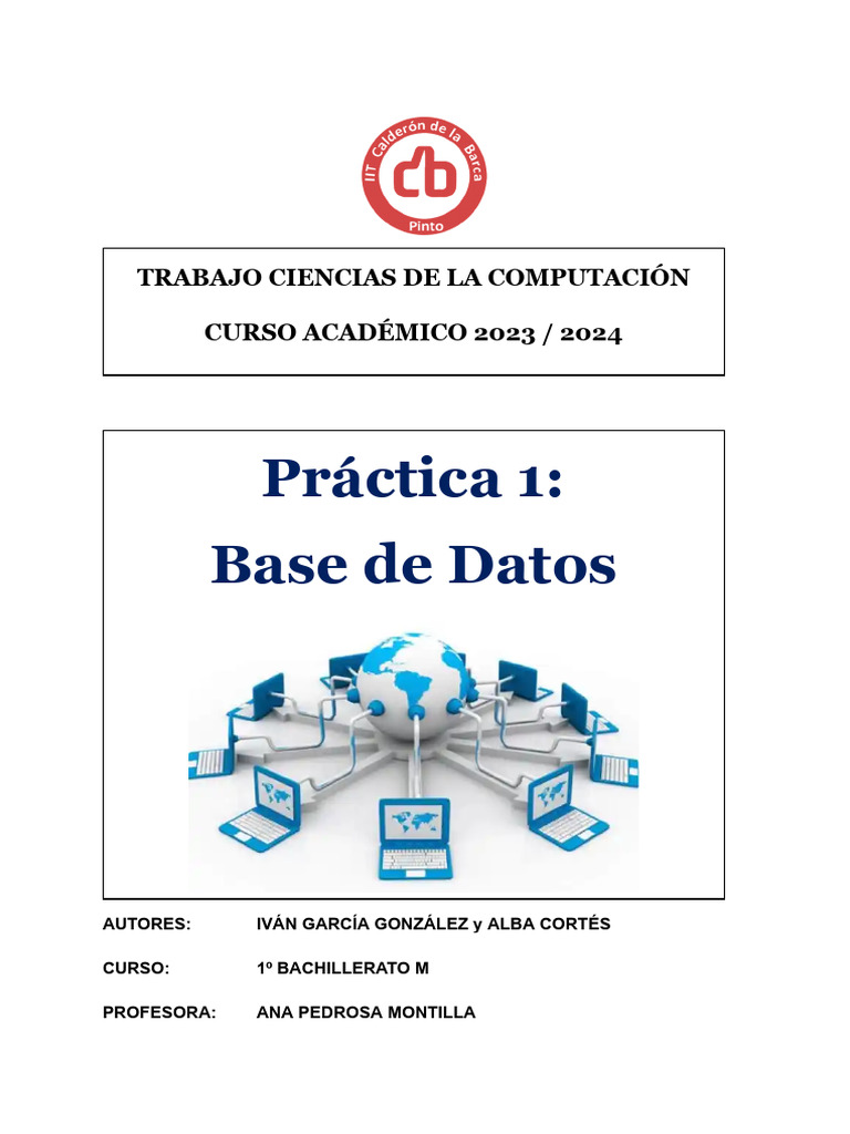 PRÁCTICA 1 - BASE DE DATOS | PDF | Bases de datos | No Sql