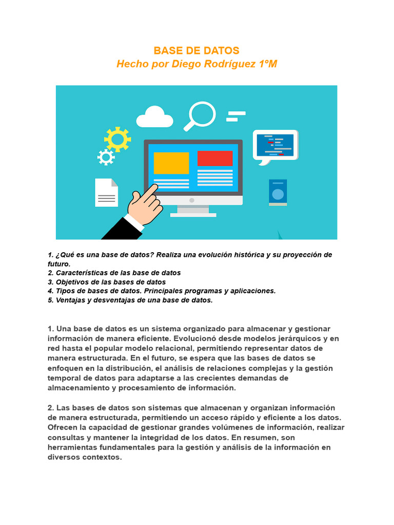 Practica 1 Base de Datos | PDF | Bases de datos | Modelo relacional