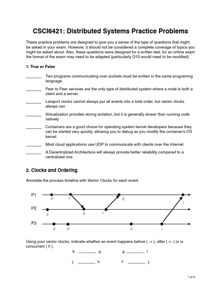 Sample-Exam DS | PDF | Kernel (Operating System) | Distributed Computing