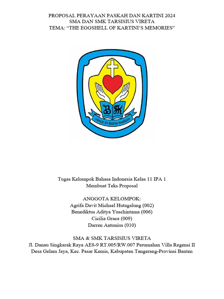 PROPOSAL PERAYAAN PASKAH DAN KARTINI 2024 | PDF