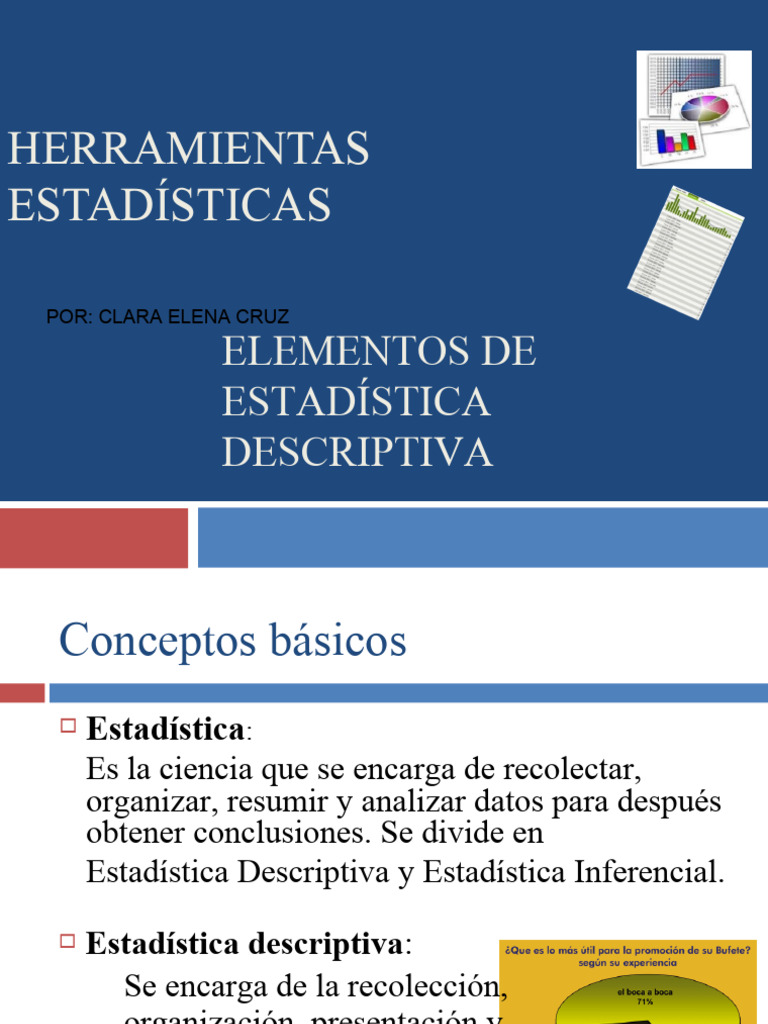 Elementos de Estadistica Descriptiva | PDF | Nivel de medida | Estadísticas