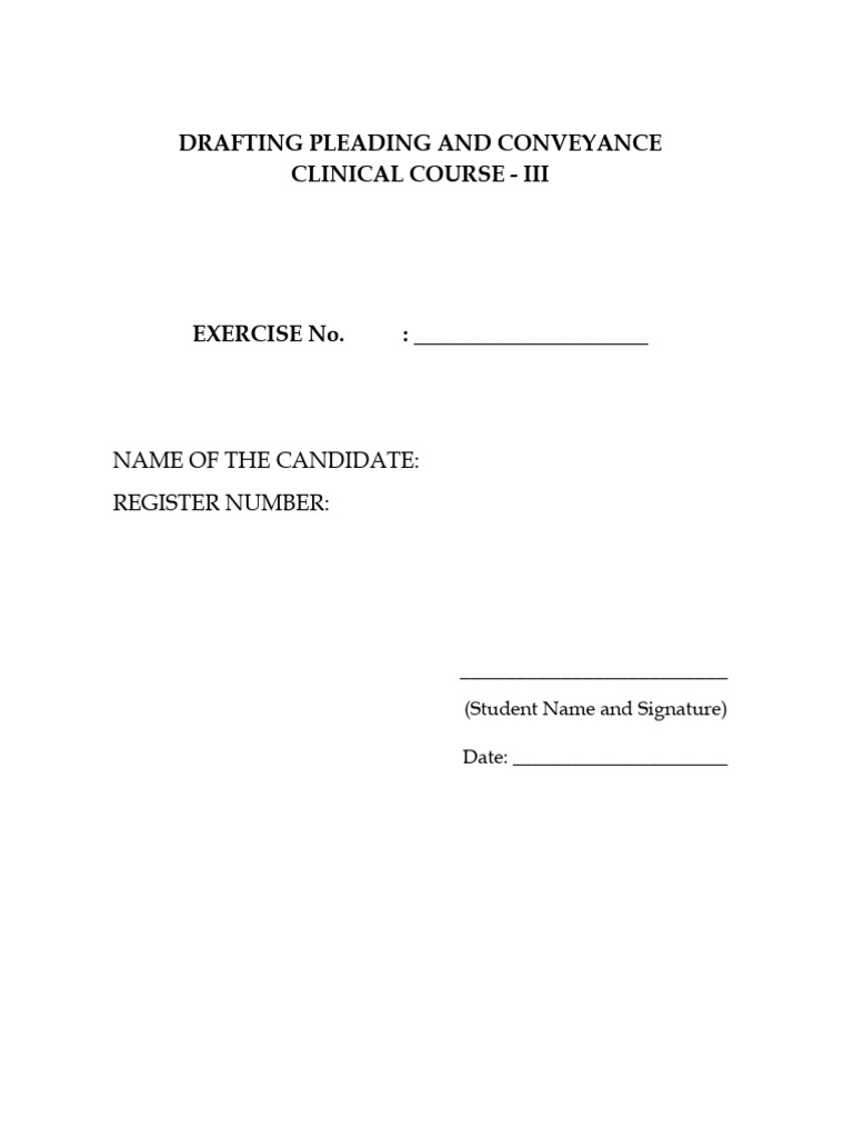 Drafting Pleading & Conveyance Guide | PDF | Career & Growth | Business