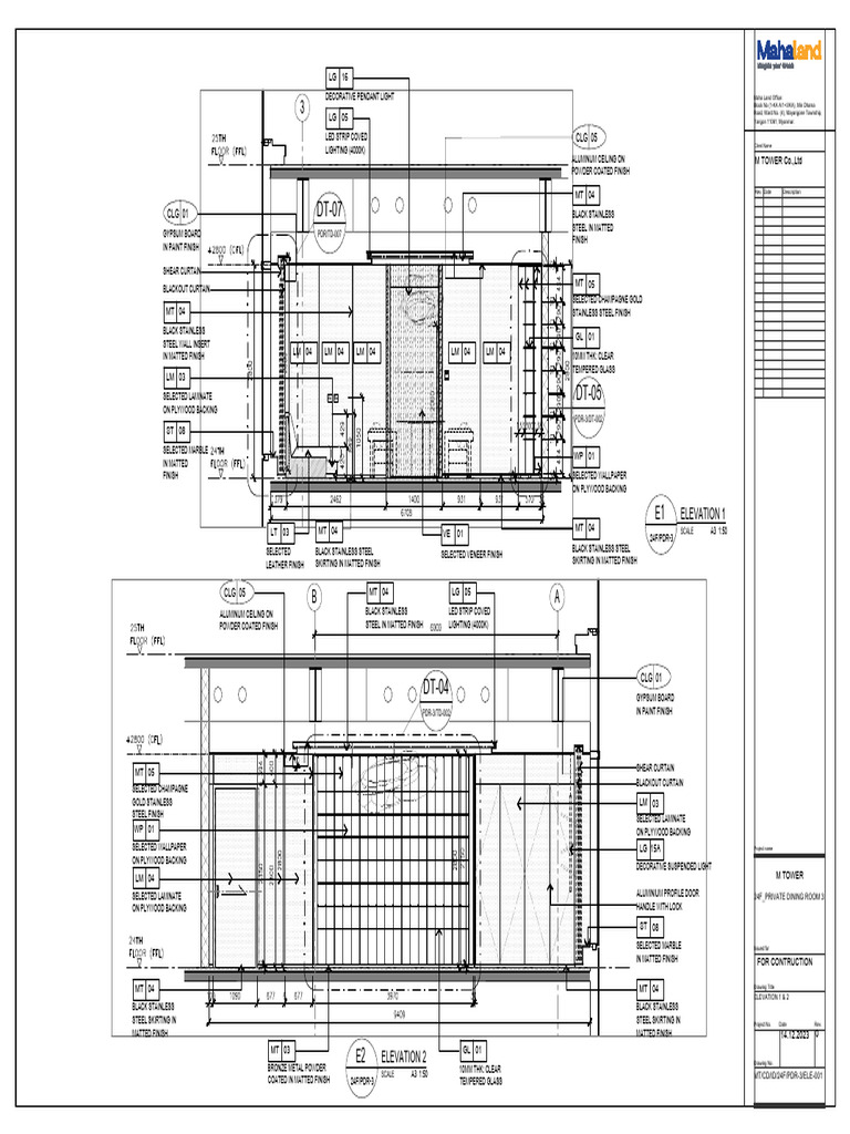 24F - Ele & Details (PDR 3) | PDF | Materials | Building Engineering