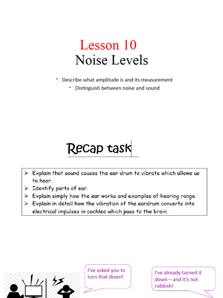 Noise Levels | PDF | Noise | Sound