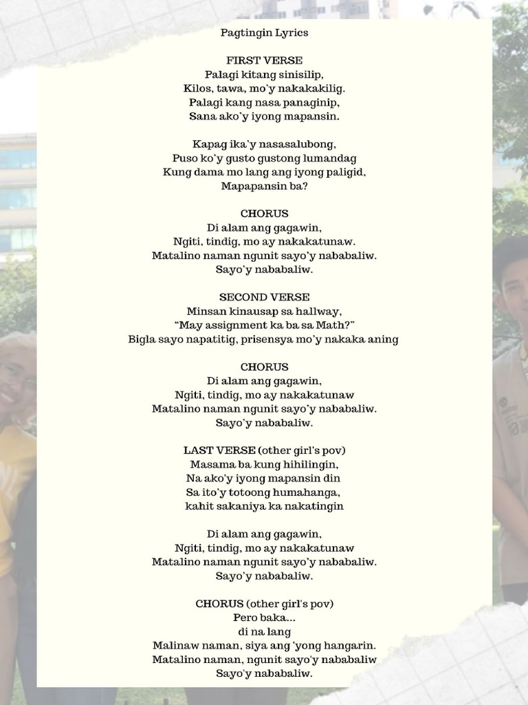 Pagtingin Lyrics | PDF