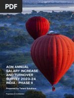 Aon Annual Salary Increase & Turnover Survey 2024-25 India Phase II Key Highlights | PDF ...