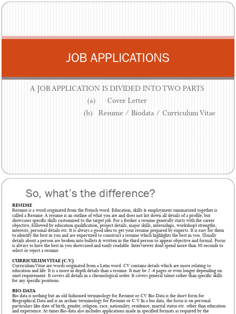 Job Applications | PDF | Résumé