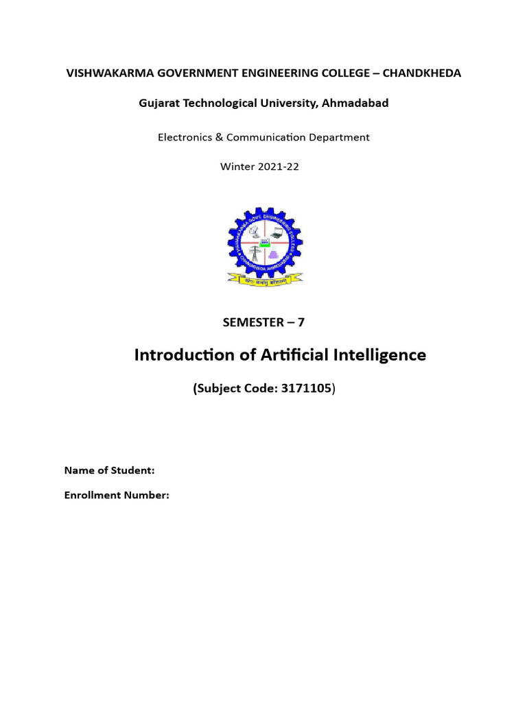 AI Manual | PDF | Machine Learning | Artificial Neural Network