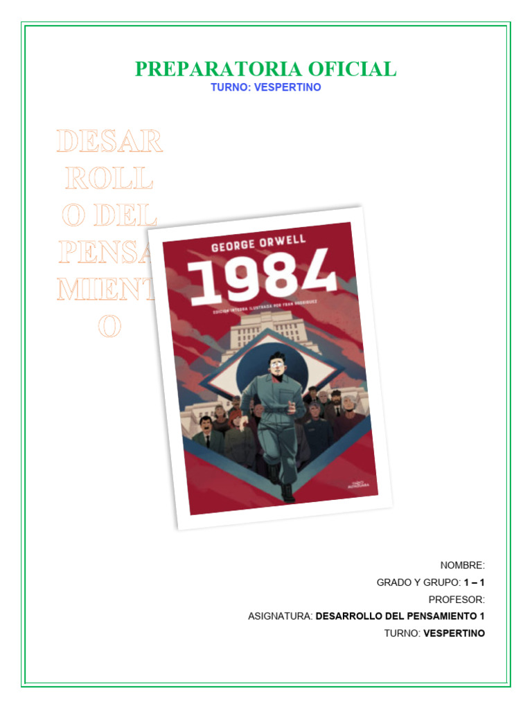 RESUMEN DEL LIBRO: 1984 | PDF