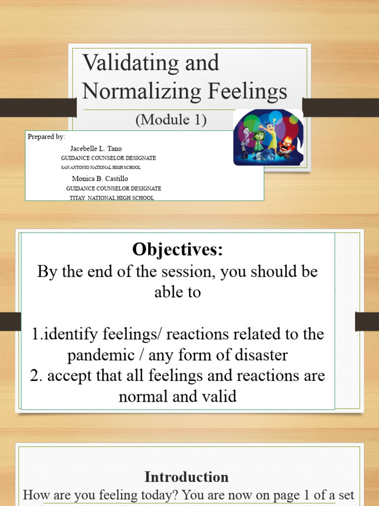PSS Module 1 | PDF | Feeling | Psychological Trauma