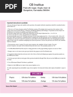 Class 11 PCB Syllabus | PDF