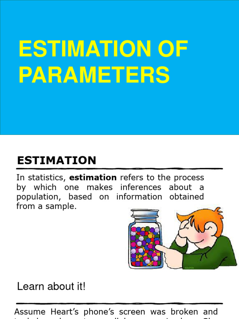 Estimation of Parameters Final | PDF | Estimator | Estimation Theory