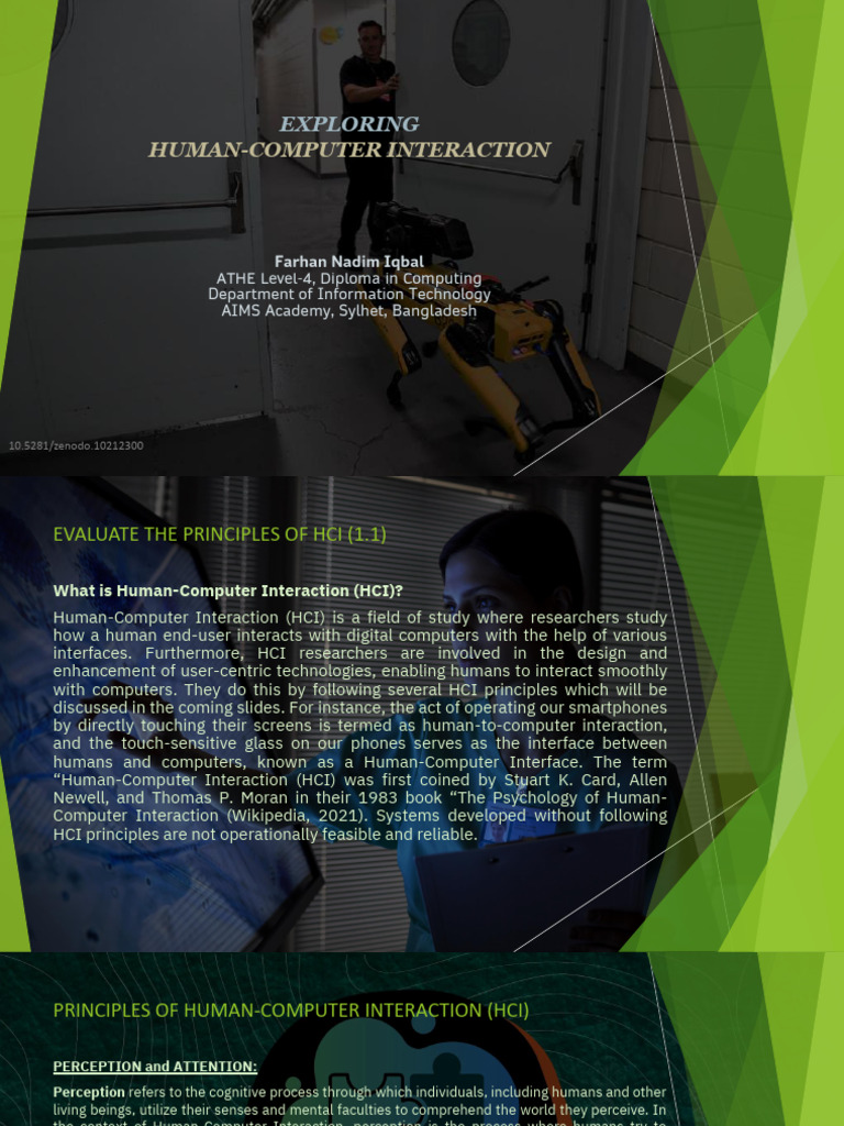 Exploring Human Computer Interaction HCI | Download Free PDF | Human–Computer Interaction ...