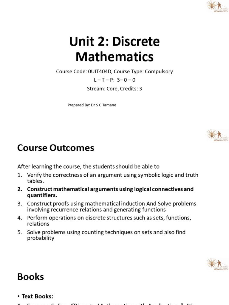 Unit 2 Logic of Quantified Statements | PDF | First Order Logic | Mathematical Concepts