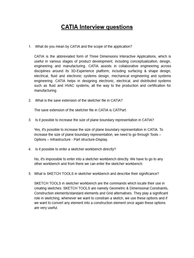 CATIA Advanced Interview Questions | PDF | Ellipse | Coordinate System