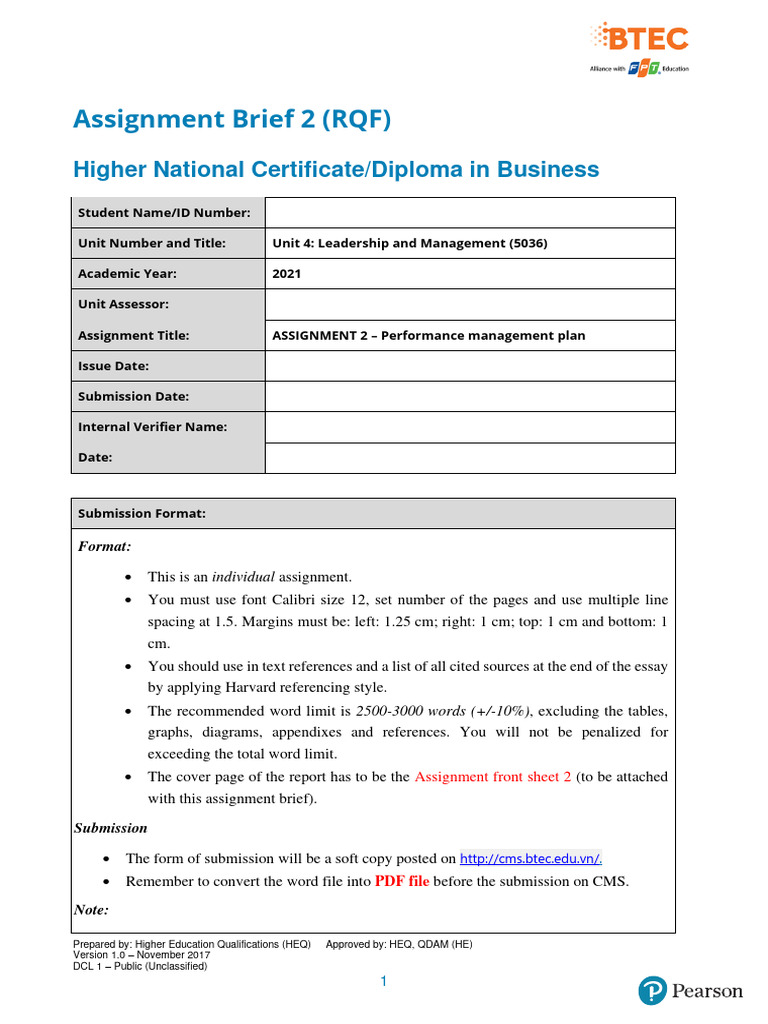 Unit 4 - 5036 - Assignment 2 Brief | PDF | Motivation | Motivational