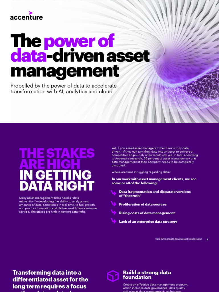 Accenture The Power of Data Driven Asset Management | PDF | Analytics | Cloud Computing