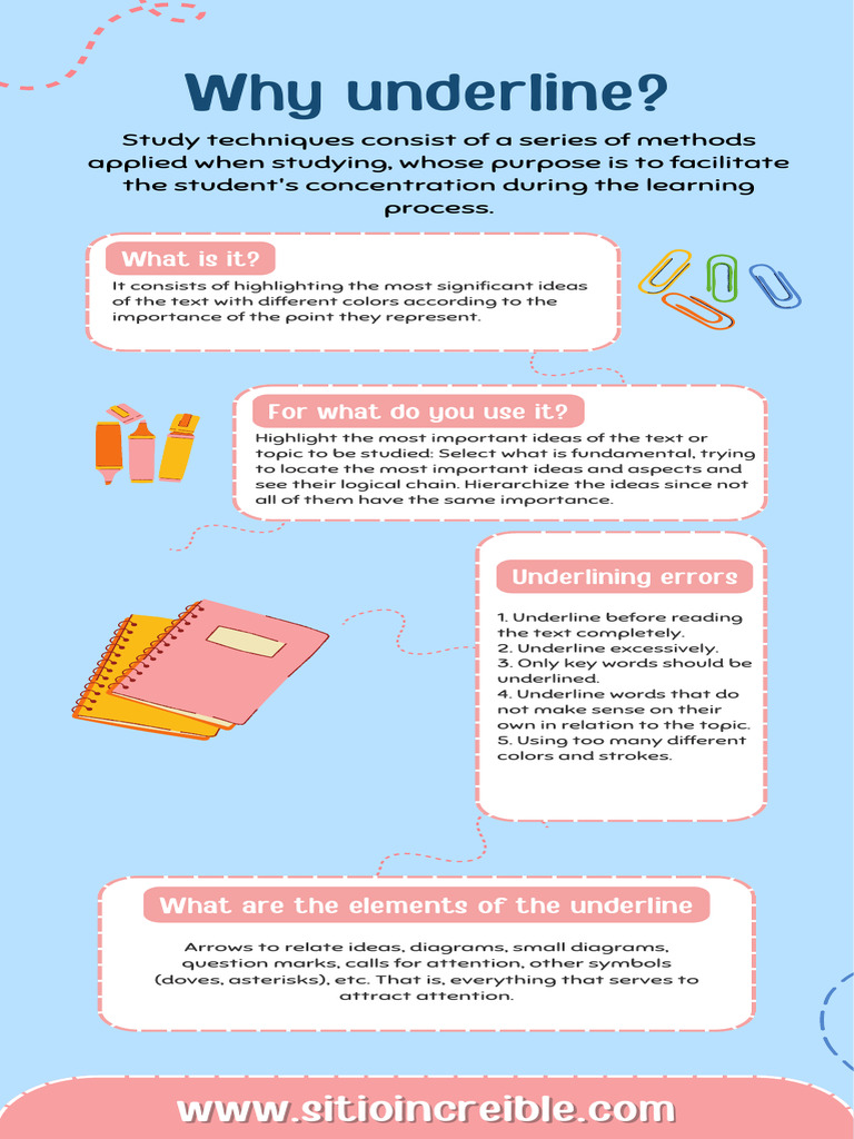 Effective Underlining Study Techniques | PDF